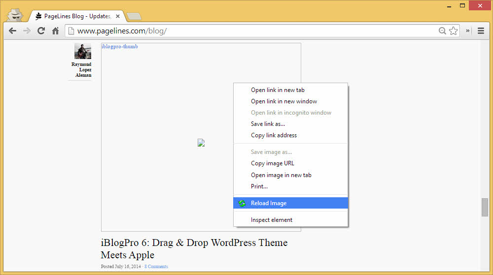 Add "Reload Image" in Chrome Right-Click Context Menu | TechGainer